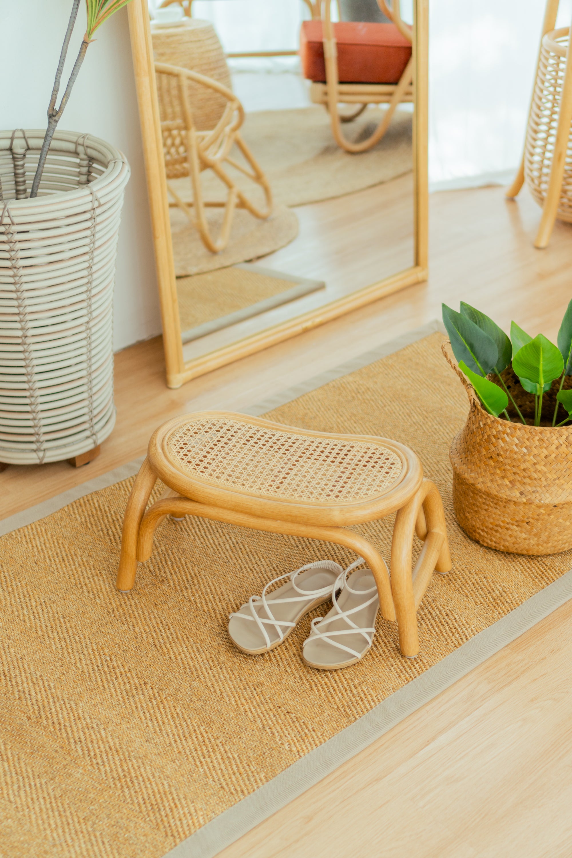 Balcony Gardening, Minus the Backache: This Little Cane Stool Can Be a ...