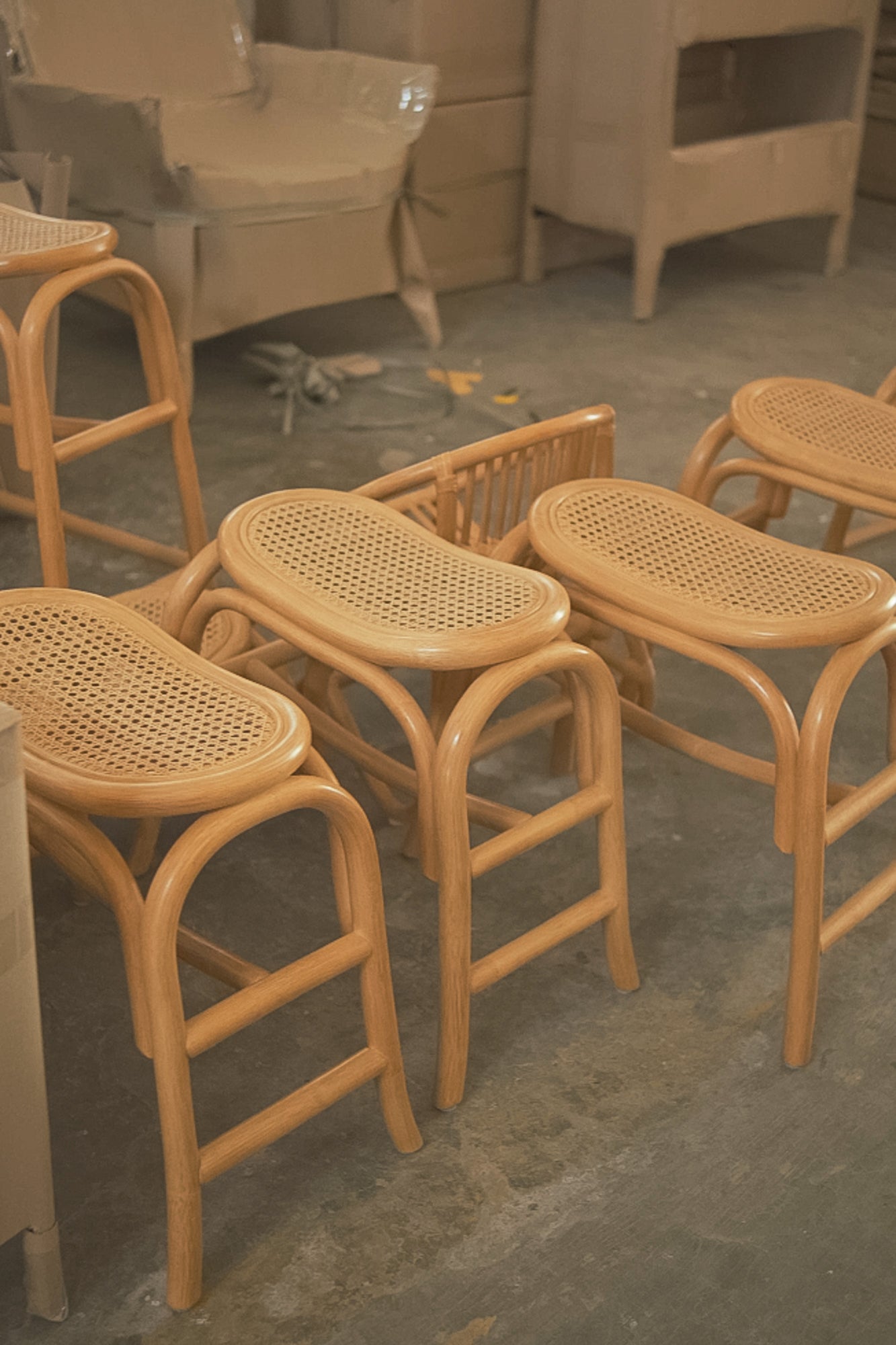 Making with Cane — LINN Stools | by Nature Native